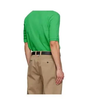 Thom Browne Stripe-detail Polo Shirt - Green