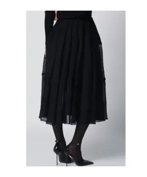Alaïa Sheer Tiered Skirt