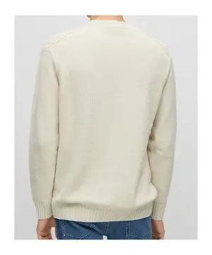 Hugo Boss Ribbed-knit Cotton Jumper - Nude