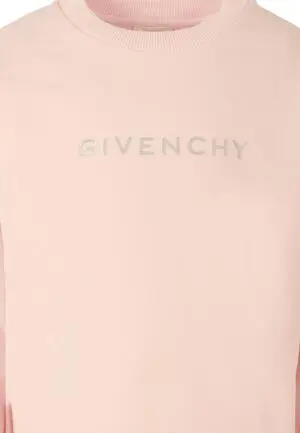 Givenchy Long Sleeve Sweatshirt With Logo Detail - Pink