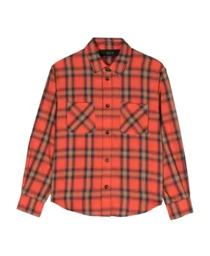Amiri Logo-embroidered Check-pattern Shirt
