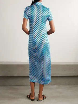 Dries Van Noten Striped Midi Shirt Dress