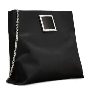 ROGER VIVIER Trompette Clutch Bag - Black
