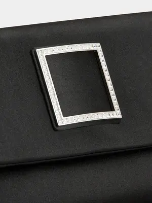 ROGER VIVIER Trompette Clutch Bag - Black