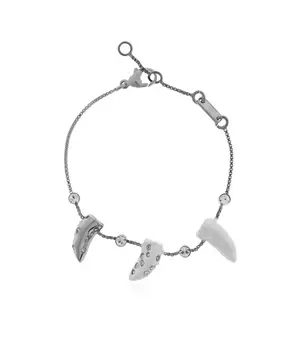 Marni Crystal-embellished Charm Bracelet - Silver