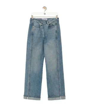Loewe Deconstructed Logo-patch Jeans