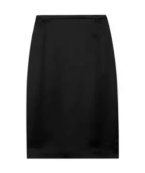 Saint Laurent Mid-rise Pencil Skirt - Black