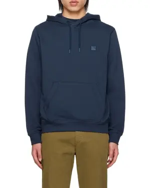 Hugo Boss Boss Logo Patch Drawstring Hoodie