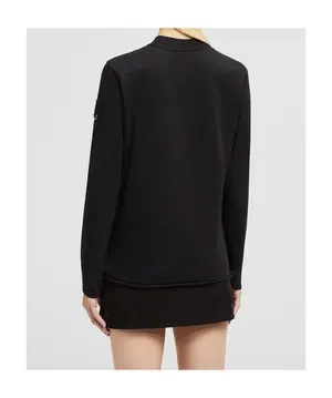 Moncler Long Sleeve Eyelet Cotton T-shirt