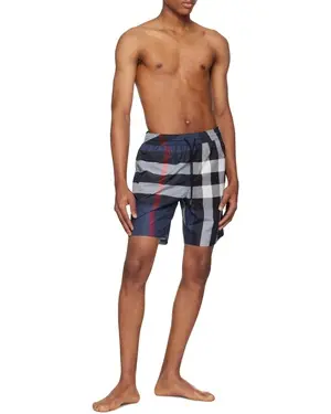 Burberry Checked Drawstring Swim Shorts
