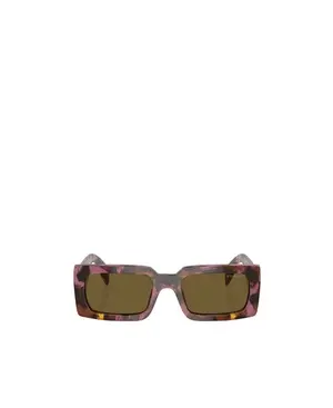 Prada Rectangular Frame Sunglasses - Green