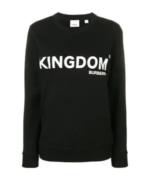 Burberry Logo Print Sweatshirt - Black