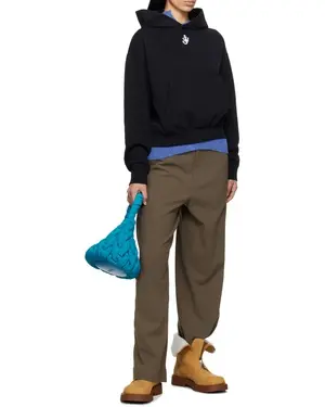 J.W.ANDERSON Jw Anderson Anchor Logo Cropped Hoodie