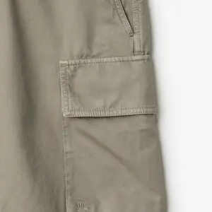 Burberry Logo Embroidered Cargo Shorts