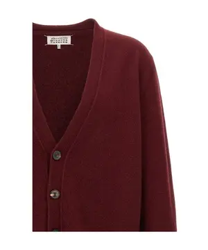 MAISON MARGIELA V-neck Button-up Cardigan - Brown