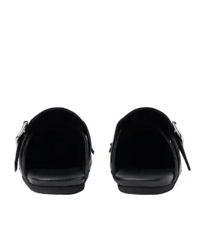 SCAROSSO Gaia Studded Mule Flat - Black