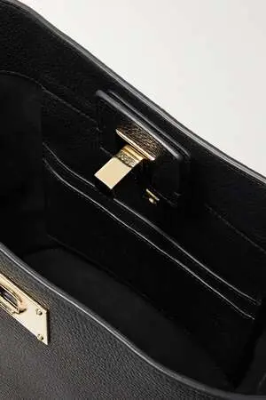 FERRAGAMO Gancini Buckle Bucket Shoulder Bag