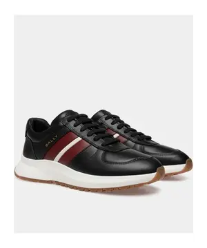 Bally Striped Lace-up Sneakers - Black