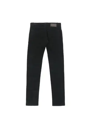 Dolce & Gabbana Logo Detail Corduroy Trousers - Black