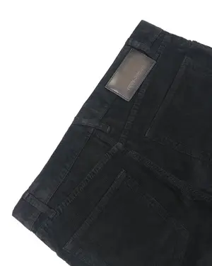 Dolce & Gabbana Logo Detail Corduroy Trousers - Black