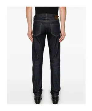 TOM FORD Skinny Jeans With Logo Patch - Blue