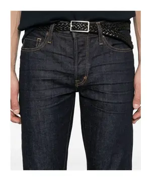 TOM FORD Skinny Jeans With Logo Patch - Blue