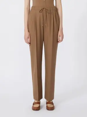 Max Mara Gitti Drawstring Trousers - Brown