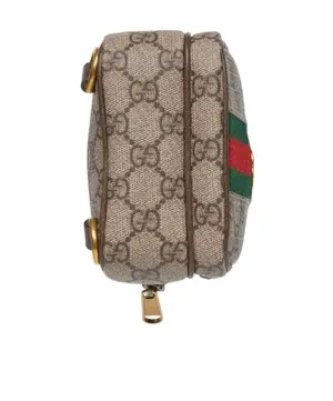 Gucci Ophidia Gg Web Striped Belt Bag