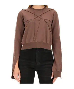 Rick Owens Cropped Sweatshirts Hoodies For Women
