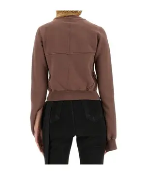 Rick Owens Organic Cotton Cropped Sweatshirt