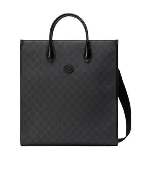 Gucci Interlocking G Medium Tote Bag - Black