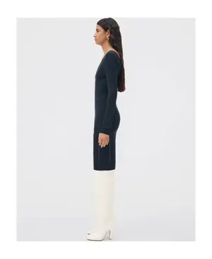 Bottega Veneta Logo Silk Dress