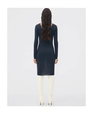 Bottega Veneta Logo Silk Dress