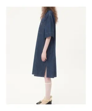 Valentino Garavani Collared Short-sleeve Denim Shirt Dress