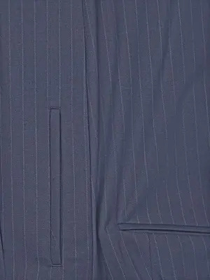 LARDINI Single Breasted Pinstriped Two-piece Suit - Blue