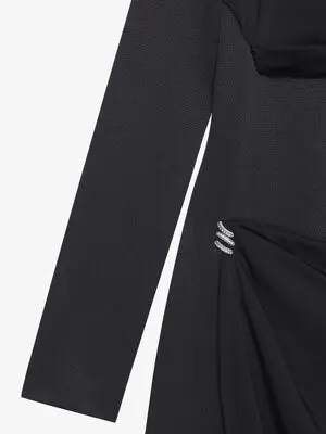 Givenchy Satin Dress With Crystal Embellishments