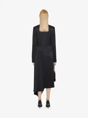 Givenchy Satin Dress With Crystal Embellishments