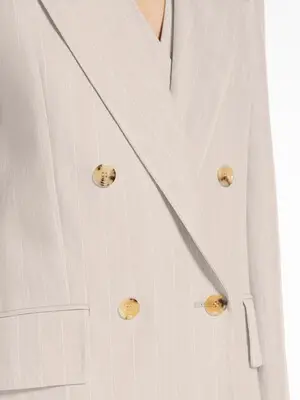 Max Mara Gerla Double-breasted Linen Blazer