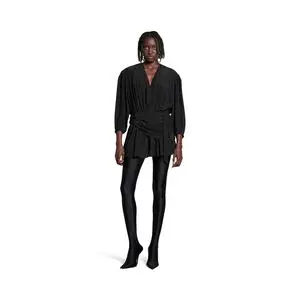 Balenciaga Tie Detailed Draped Dress