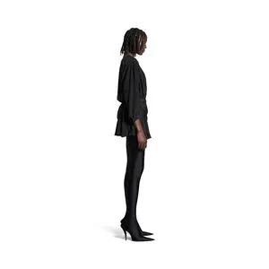 Balenciaga Tie Detailed Draped Dress