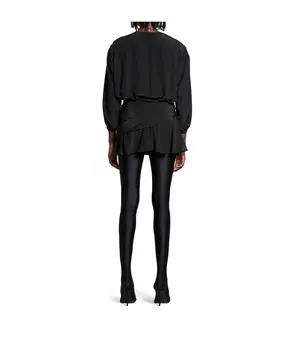 Balenciaga Tie Detailed Draped Dress