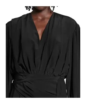 Balenciaga Tie Detailed Draped Dress
