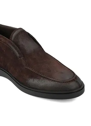 Tagliatore Round Toe Slip-on Loafers