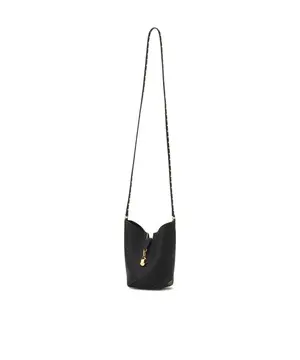 LANVIN Studded Drawstring Crossbody Bag - Black