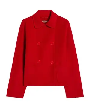Max Mara Double Breasted Wool And Cashmere Jacket