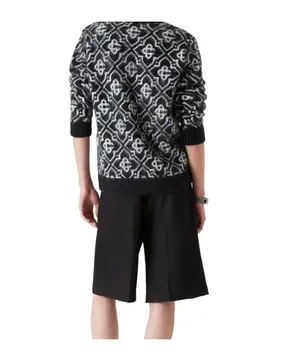 Casablanca Monogram Mohair Jumper - Black