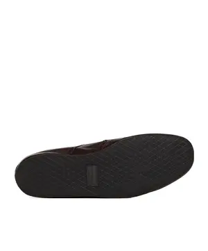SCAROSSO Johnny Monk Strap Slipper In Dark Brown Calf Leather - Black