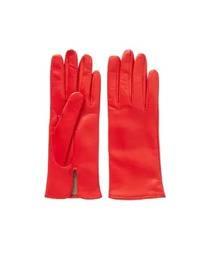 Nour Hammour Nour Hammour Leather Gloves Red