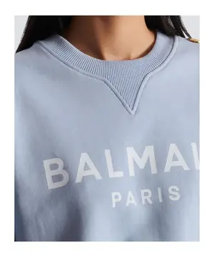Balmain Paris Printed Crewneck Sweatshirt
