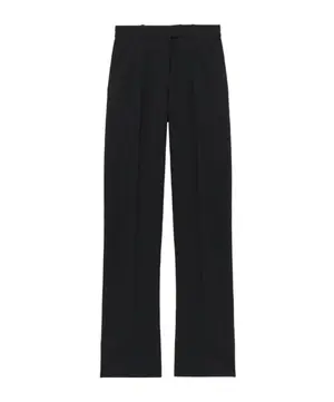Alexander McQueen Gabardine Tailored Trousers With Flared Hem - Black